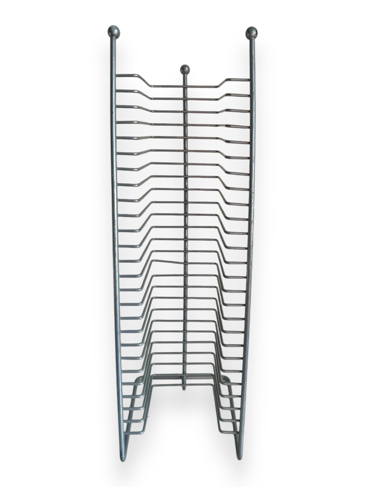 Vintage CD Rack / Shelf - Holds 25 CDs Metal Wire Freestanding Storage ...
