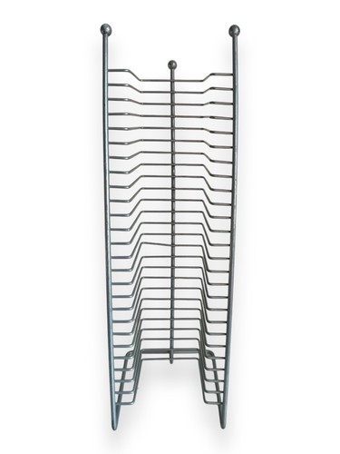 Vintage CD Rack / Shelf - Holds 25 CDs Metal Wire Freestanding Storage ...