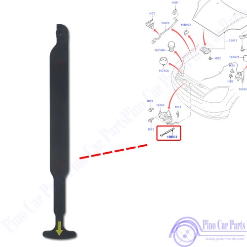 Bonnet Hood Catch Release Handle Lever Pull For Ford Fiesta MK5 01-08 ...