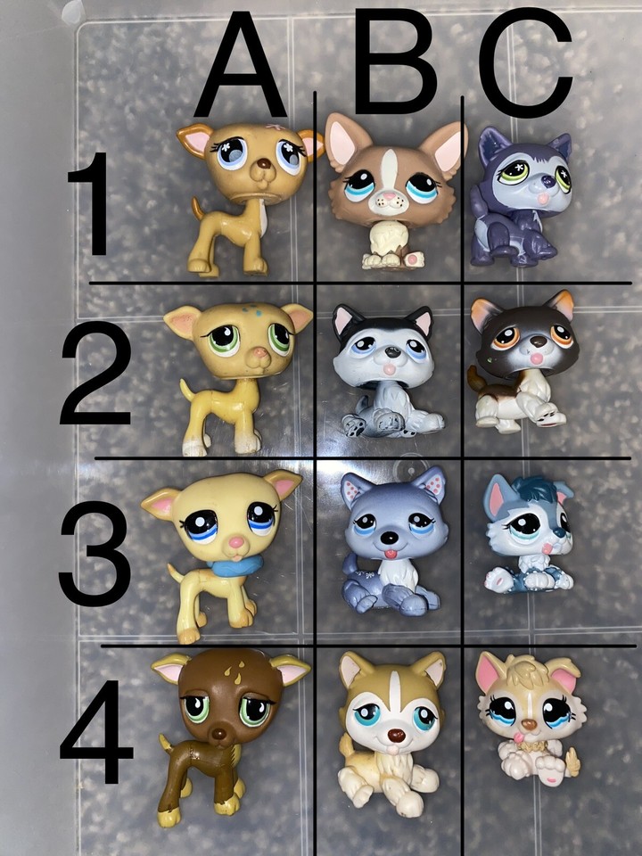 Littlest Pet Shop *You Pick* Dog #2 Husky, Chihuahua, Scottie, German ...