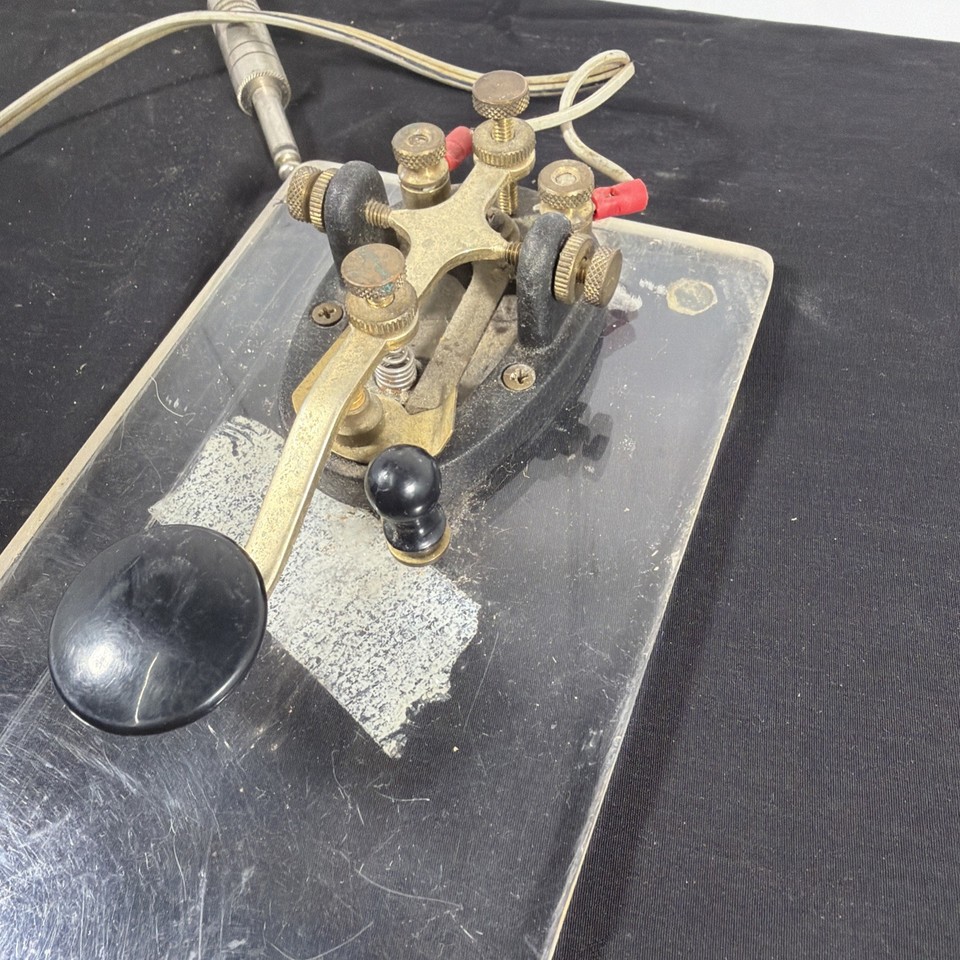 Vtg WWII WW2 Straight Morse Code Telegraph Key | eBay