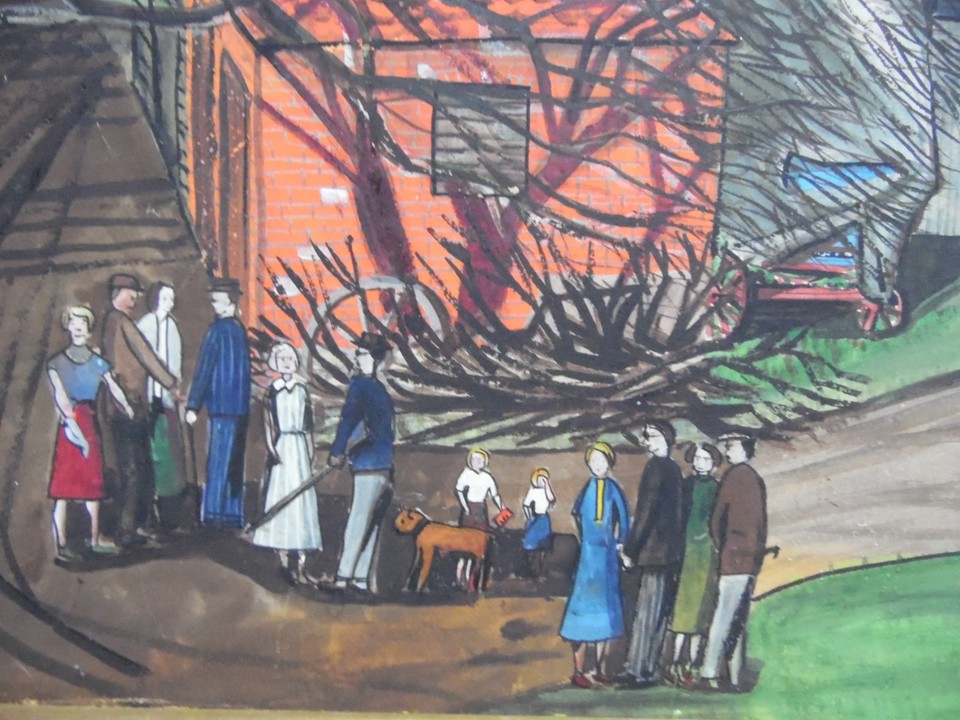 Elmstead Market, Sexton Family Figures by Barn at Bottles Hall Original ...