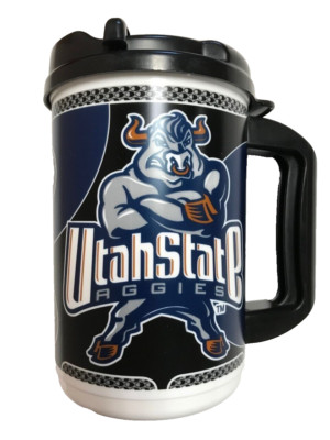 NCAA Utah State Aggies 20 oz Thermal Travel Coffee Snap Mug Twist Lid ...