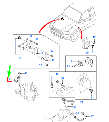FORD RANGER MK2 Glow Plug Relay XM34-12A345-AA 3601373 NEW GENUINE ...