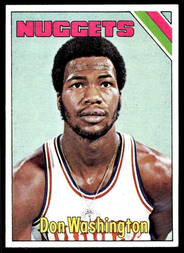 Don Washington 1975-76 Topps #267 Denver Nuggets Basketball Card | eBay