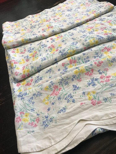 Vtg D Porthault King Sheet " Fleur Des Champ " Custom Firestone ...