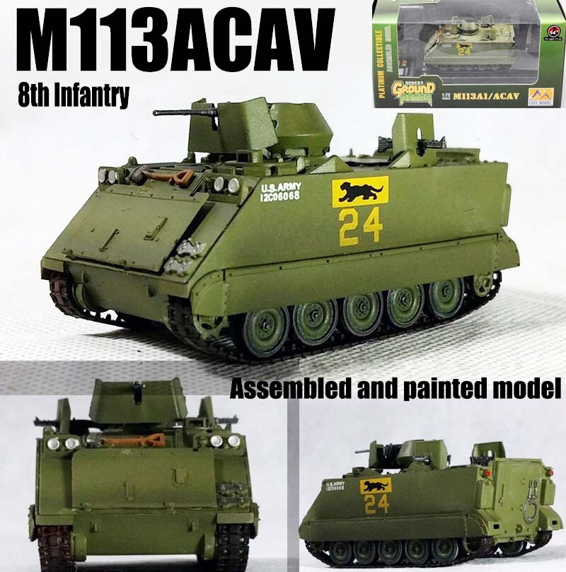 M113 armored personnel carrier 8th Infantry tank 1/72 non diecast Easy ...