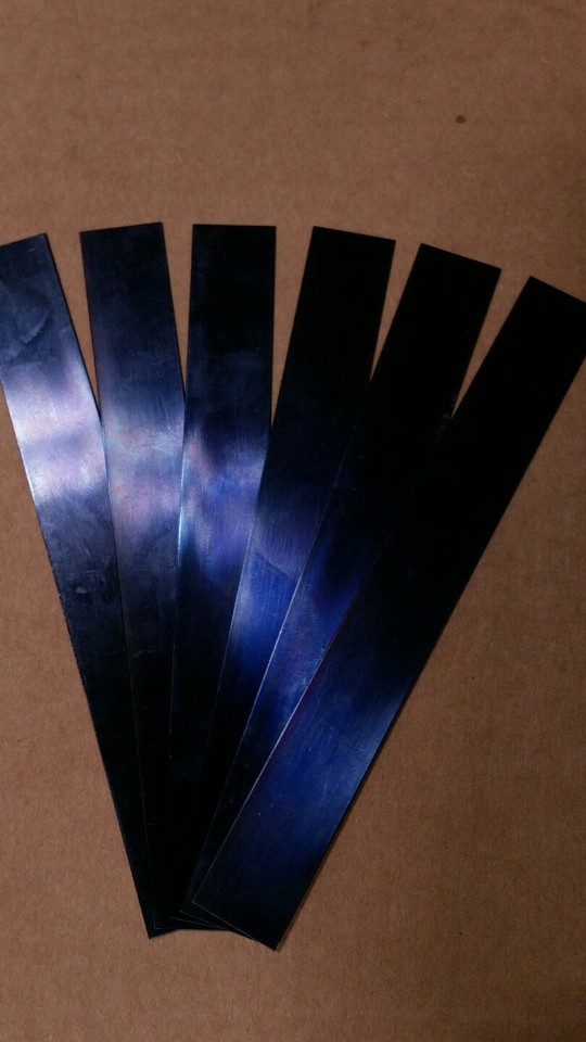 Blue Tempered Spring Steel Shim .020 Thick x 0.750" Wide x 6" ONE PIECE ...