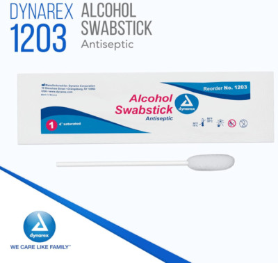 Dynarex Alcohol Swabsticks, 4", 50 packets 1 swabstick per pack 1203 | eBay