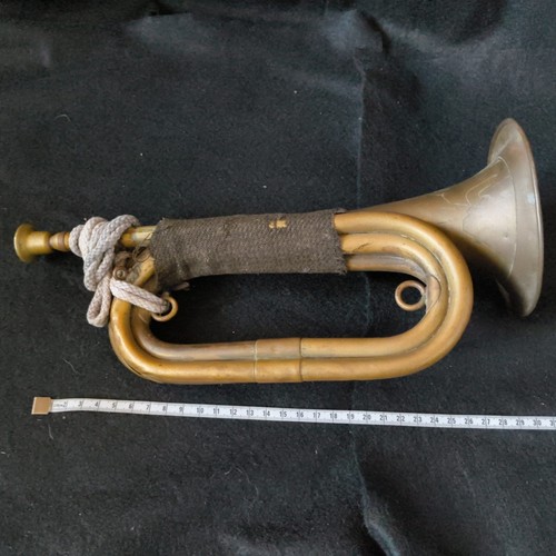 Original WW2 II Japanese Imperial Military Brass Bugle Trumpet Japan ...