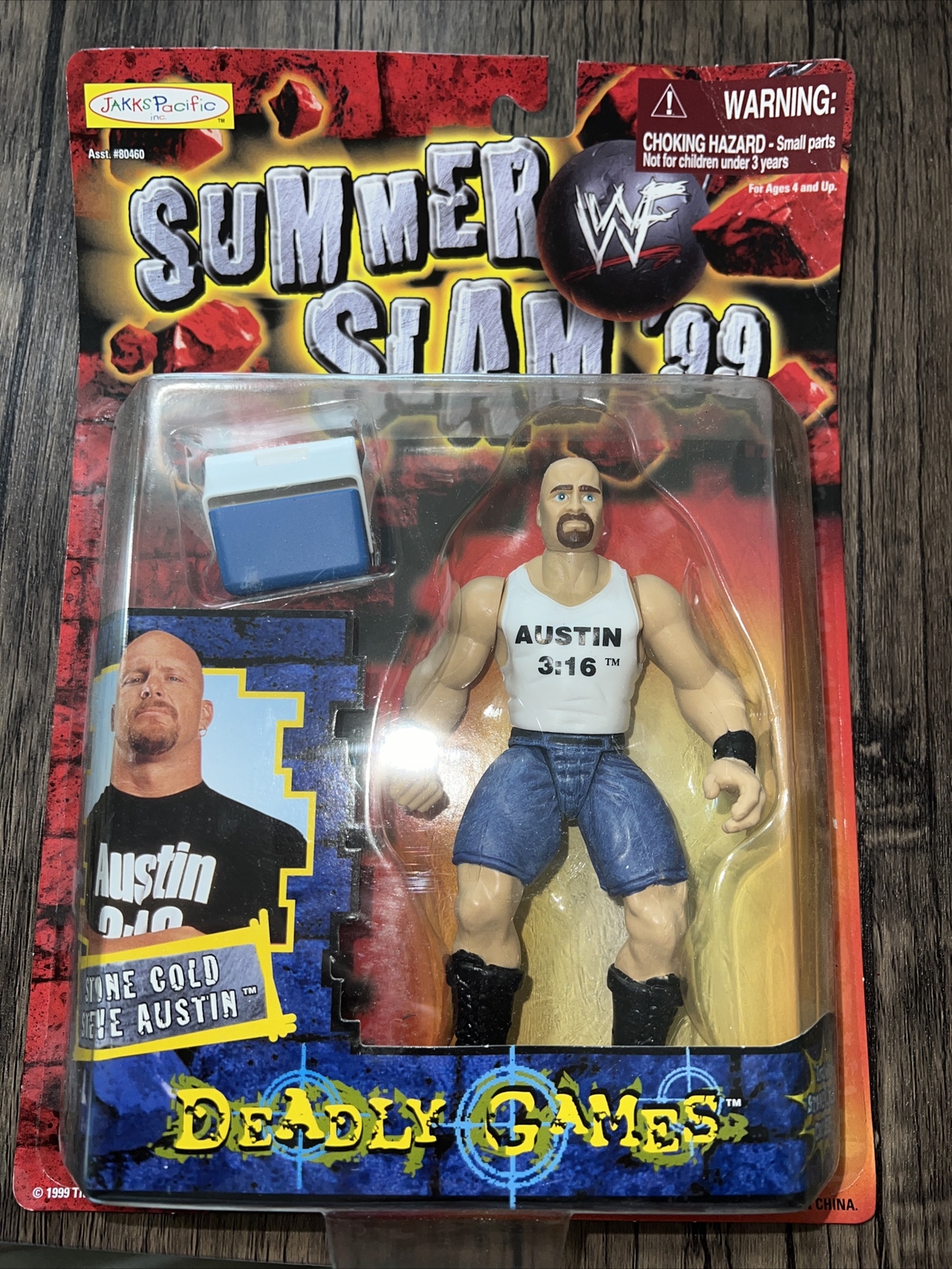 1999 Stone Cold Steve Austin WWF Deadly Games Summer Slam 99 Figure WWE ...