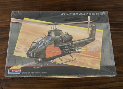 Monogram AH-1S Cobra Attack Helicopter 1:48 Scale Model Kit 1986* New ...