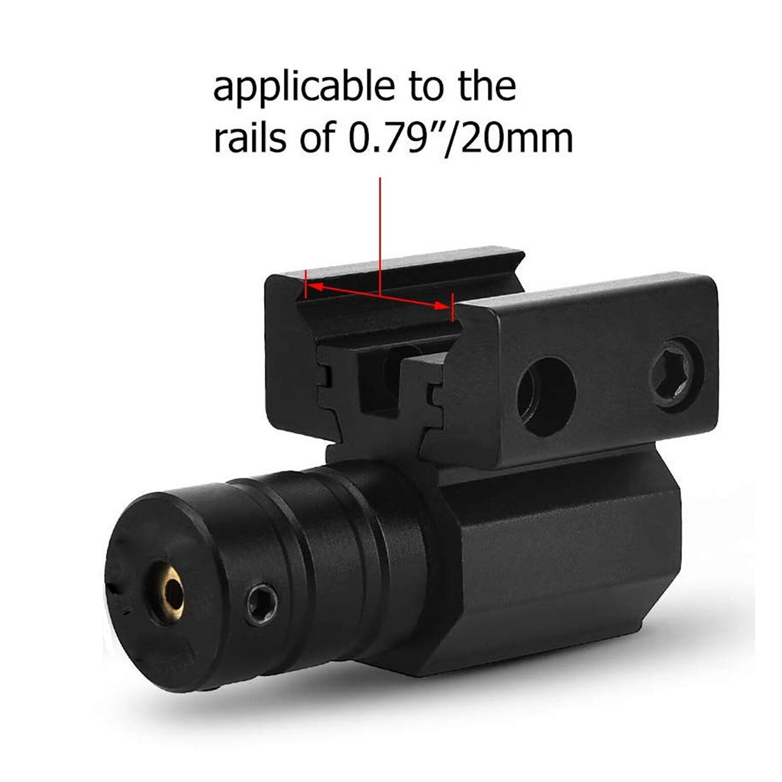 Tactical RED Laser Beam Compact Scope for Gun Rifle Pistol Dot Sight ...