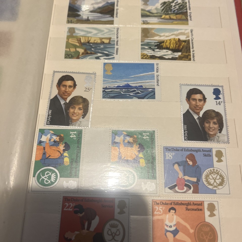 World Stamp Album Collection Vintage With Over 2000 Stamps - 6 Albums ...