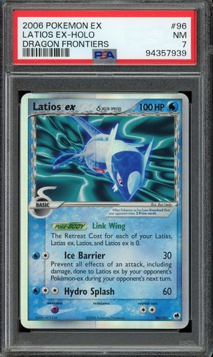 [PSA 7] Latios ex 96/101 - EX Dragon Frontiers Holo Rare Delta Species ...