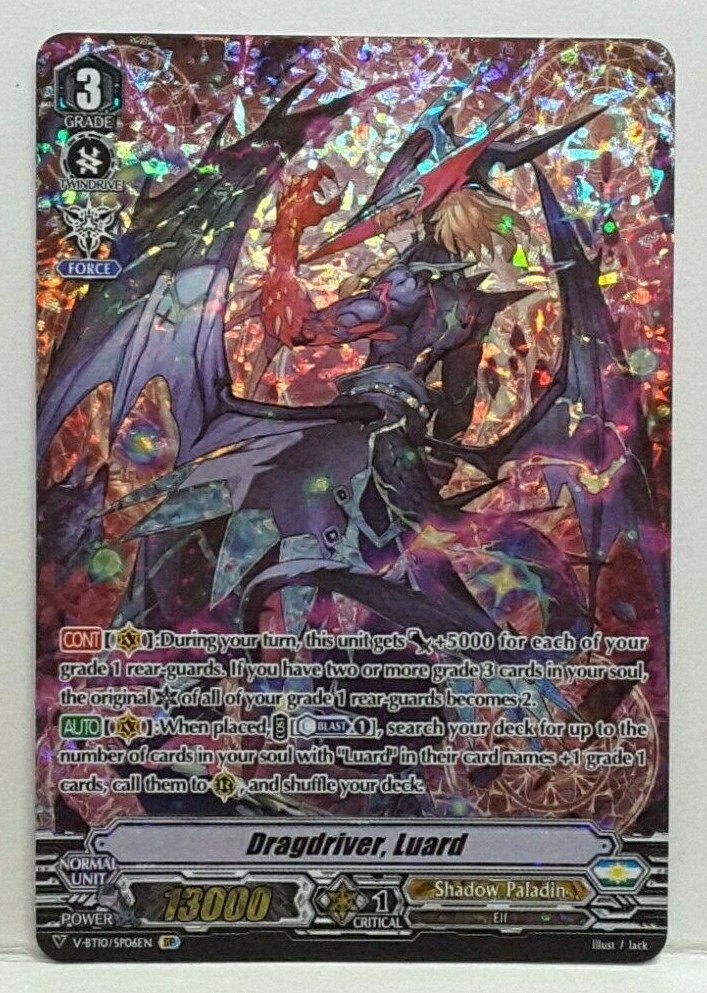 Bushiroad Cardfight Vanguard Dragdriver, Luard V-BT10/SP06EN SP Shadow ...