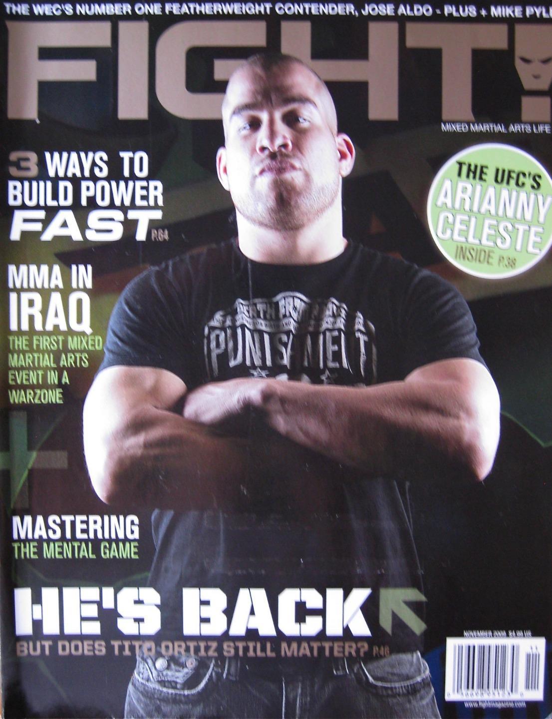 11/09 FIGHT MAGAZINE TITO ORTIZ JOSE ALDO BLACK BELT KARATE KUNG FU ...
