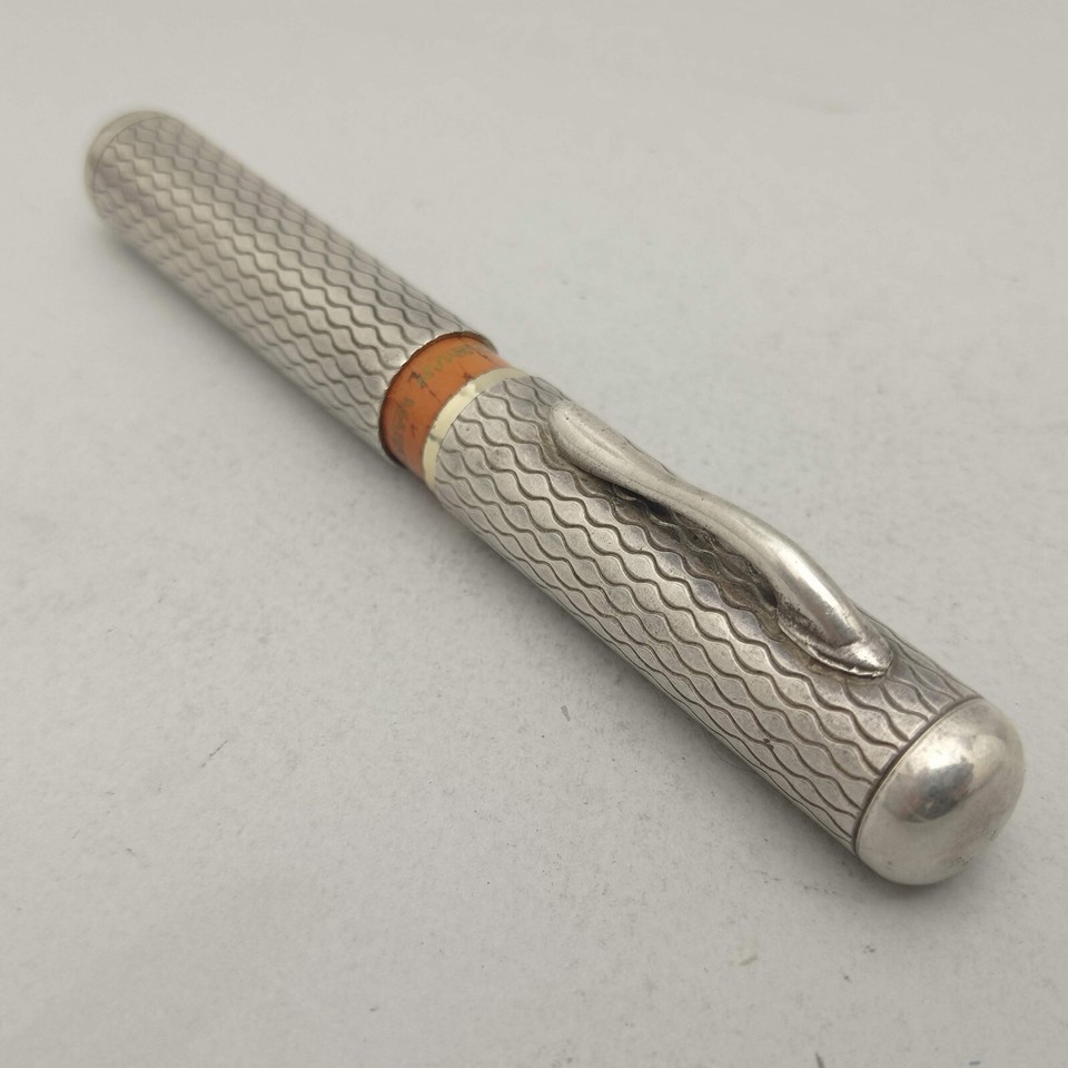 MARKSMAN Silver 800 Cartridge Fountain Pen GP EF Nib Vintage Very RARE ...