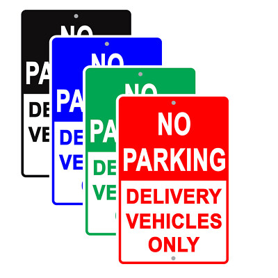 No Parking Delivery Vehicles Only Reserved Private Property Parking ...