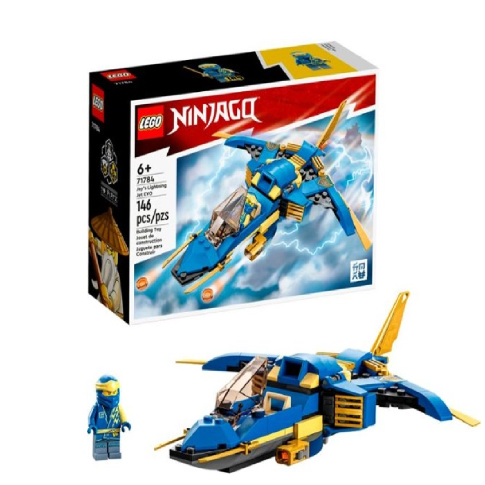 LEGO 6425916 NINJAGO Jay Lightning Jet EVO 71784 Building Toy Set ...