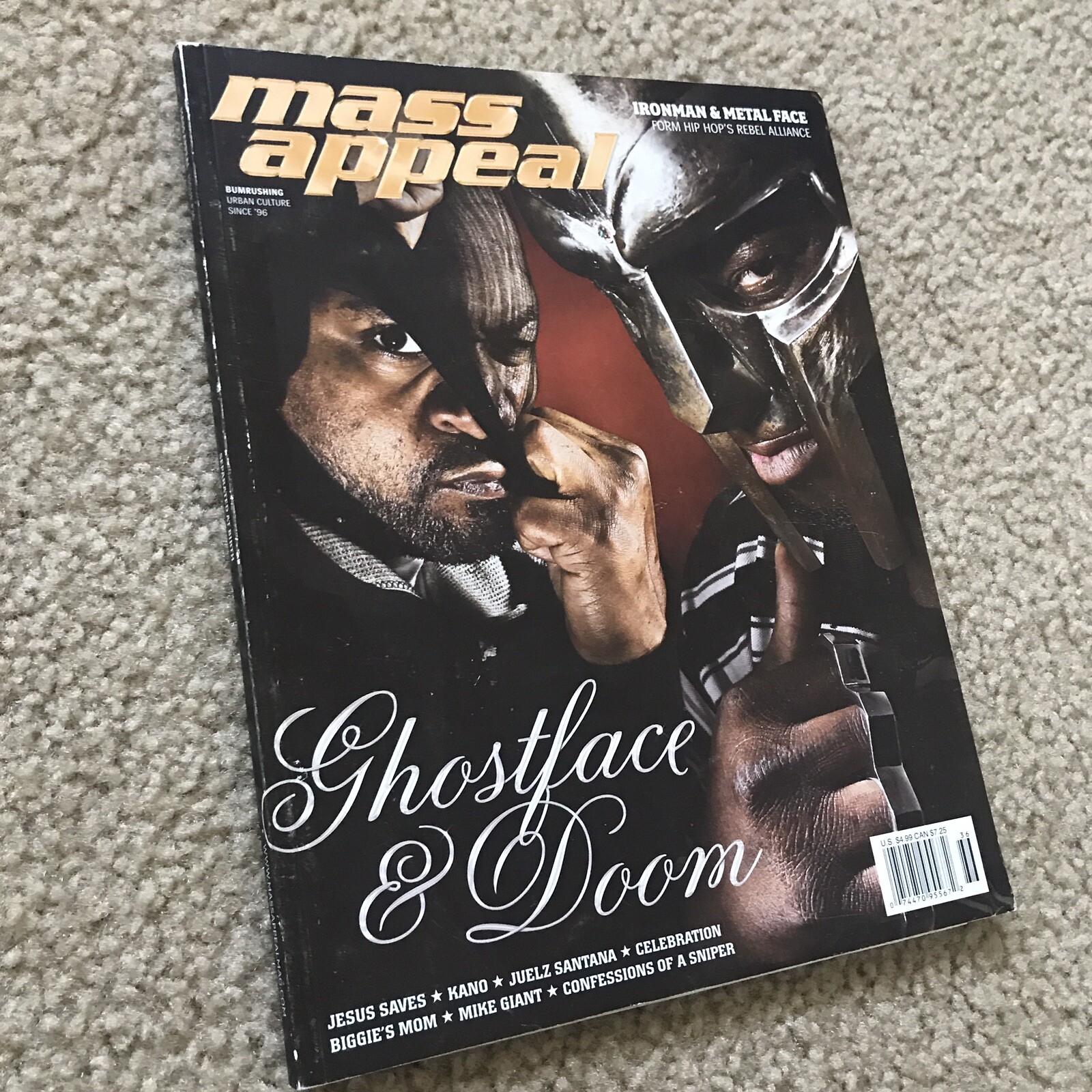 🔴 MF DOOM & Ghostface Killah Magazine Book Mass Appeal Rare | eBay