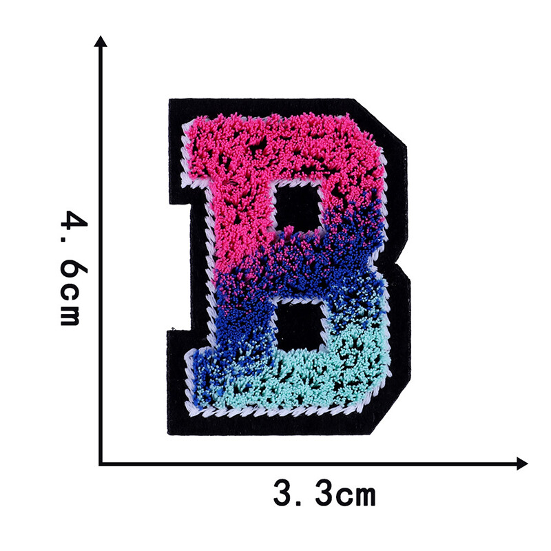 A-Z Letters Patches Iron on Applique Alphabet Clothing Sewing Badge ...