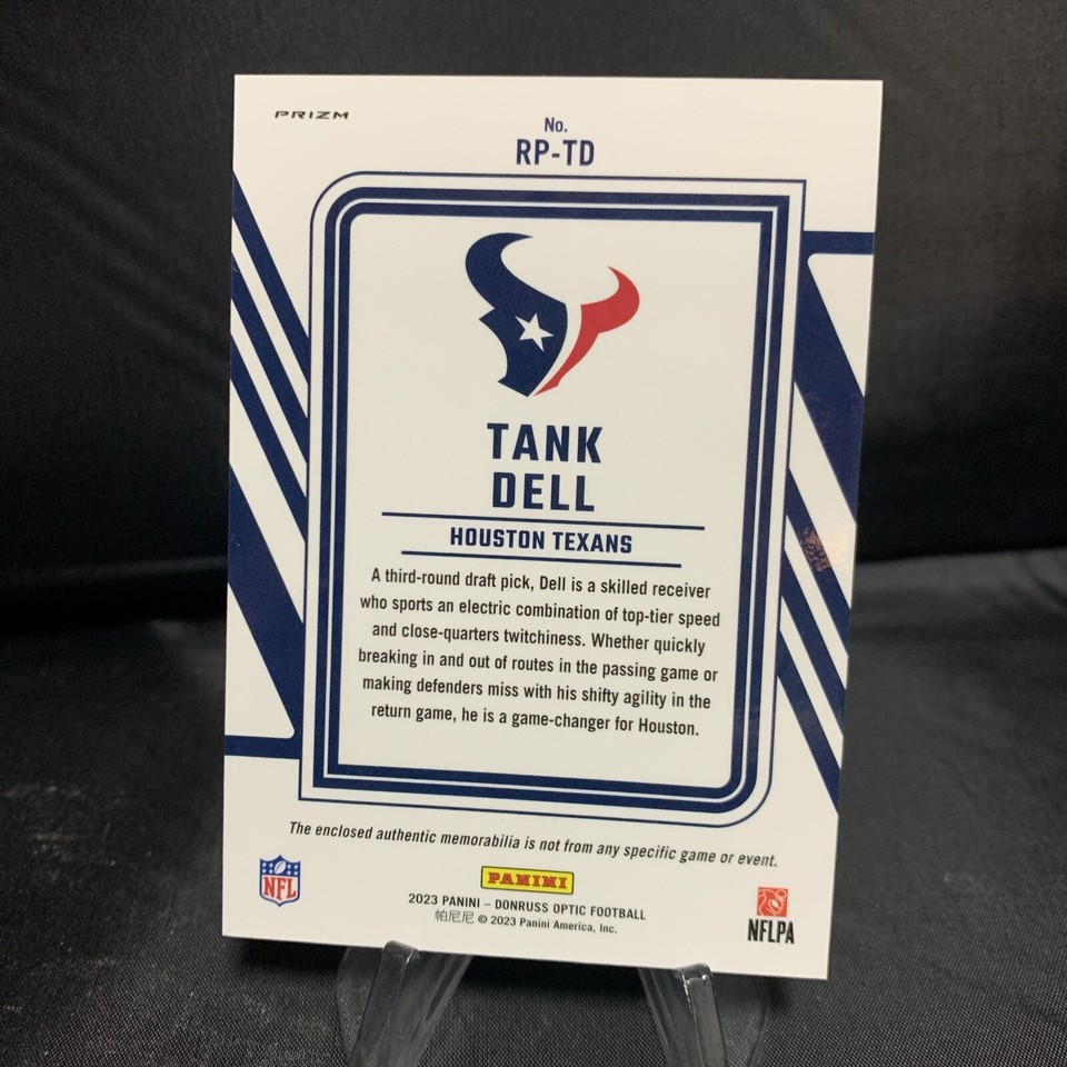 2023 Panini Optic TANK DELL Rookie Phenom HYPER JERSEY Patch #RP-TD ...