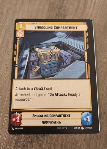 Star Wars Unlimited - Smuggling Compartment - Badly Miscut Rare w ...