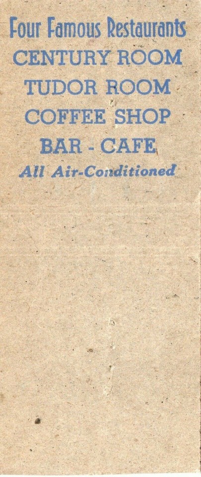 Vintage 1940's Matchbook Cover Hotel Commodore Grand Hyatt Hotel NYC ...