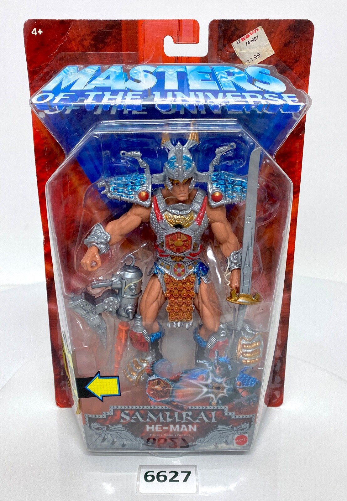Masters Of The Universe 200x SAMURAI HE-MAN 6” Figure MOTU 2002 NEW MIB ...