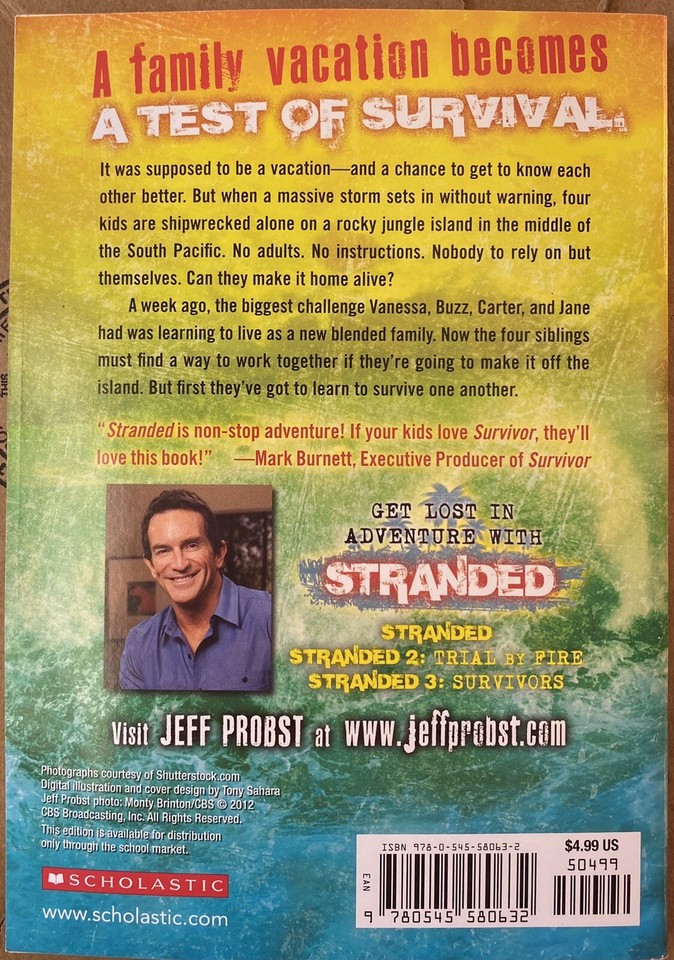 Stranded - Paperback By Probst, Jeff - VERY GOOD First Printing PNS | eBay