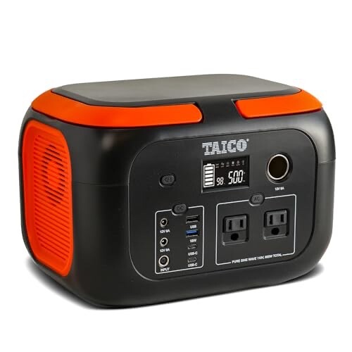 Portable Power Station 600W- 660Wh Lithium Battery Station, 110V/600W ...