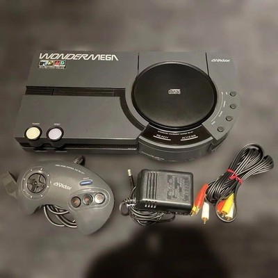 Sega Wondermega HWM-5010 Console Japan Genesis Tested Victor Controller ...