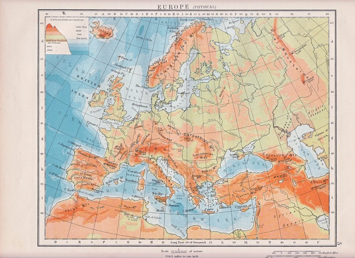 Ural Mountains Map Location