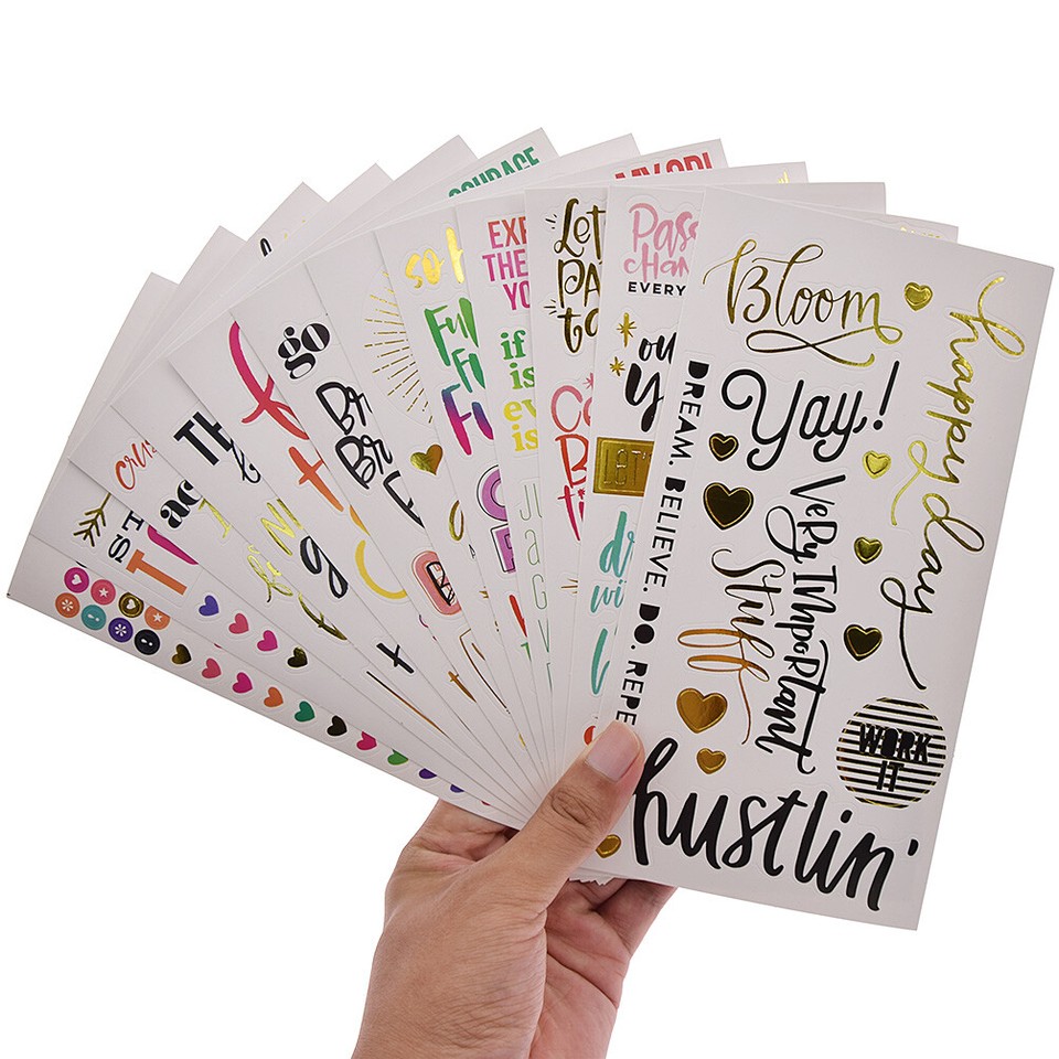 Love Stickers Scrapbooking DIY Crafts Card Journaling Project Label ...