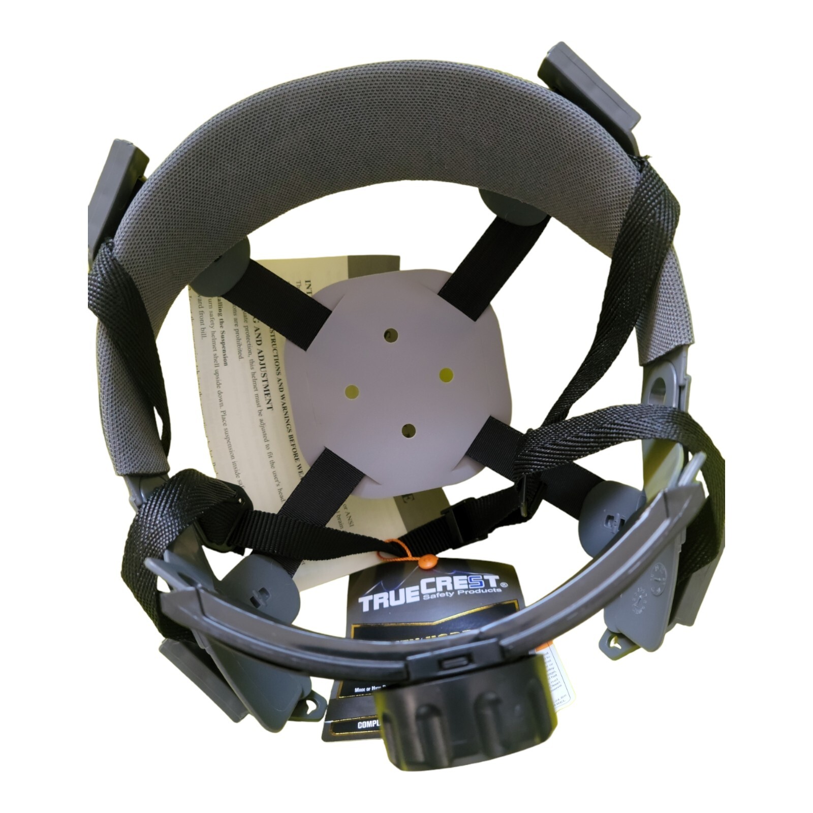 Truecrest HDPE Full Brim Hard Hat with Fas-Trac Suspension - White | eBay