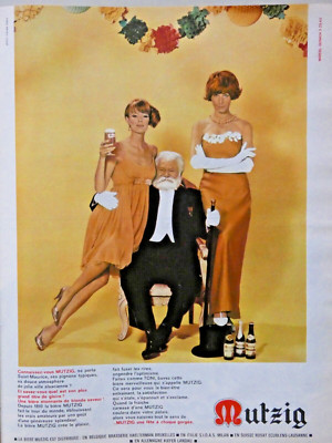 PUBLICITÉ DE PRESSE 1967 LA BIERE ALSACIENNE MUTZIG CRÉE LE PLAISIR | eBay