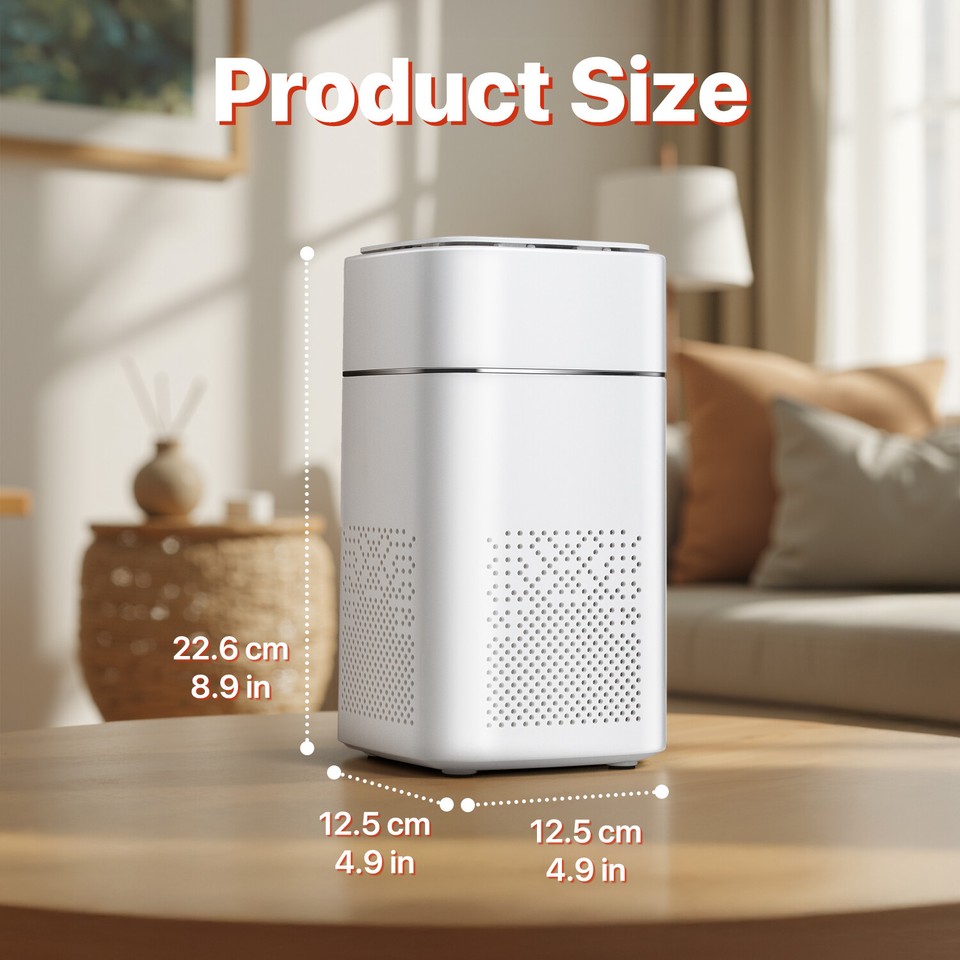 Home HEPA Filter Air Purifier Large Room Air Cleaner for Allergies ...