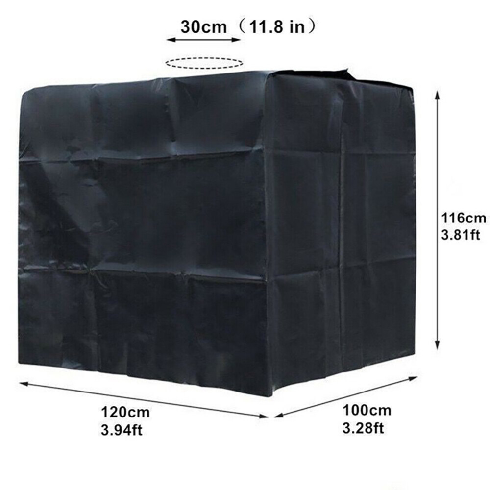 1000L Water Tank Cover Sun Protective Hood 210D UV Resistant Rain IBC ...