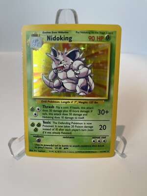 Nidoking Base Set Unlimited Holo 11/102 - Vintage Pokemon Card | eBay