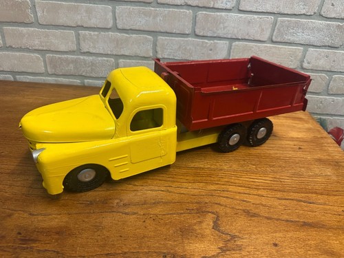 Vintage 1950s Structo Pressed Steel Dump Truck 20" Toy With Engine | eBay