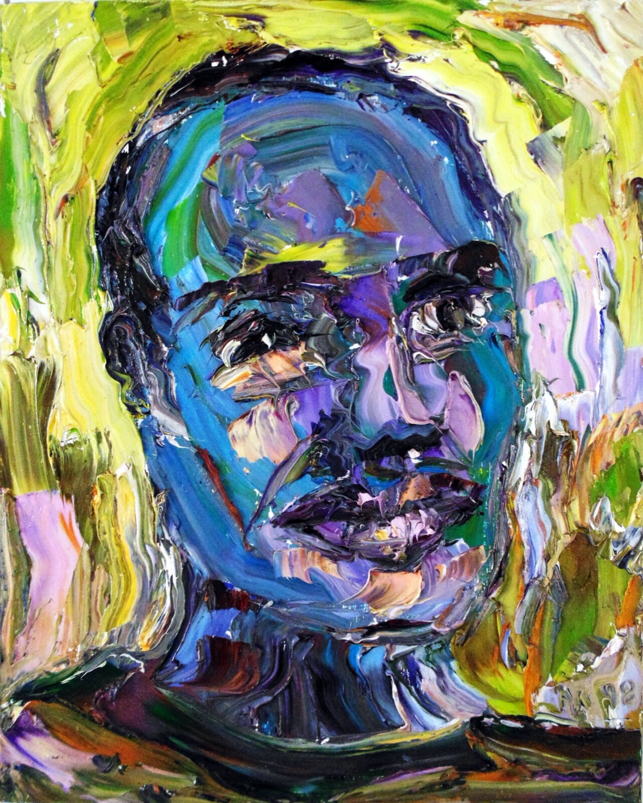 GEORGE FLOYD Arthur Robins NYC Artist prophecy painting from 1998 BLM ...