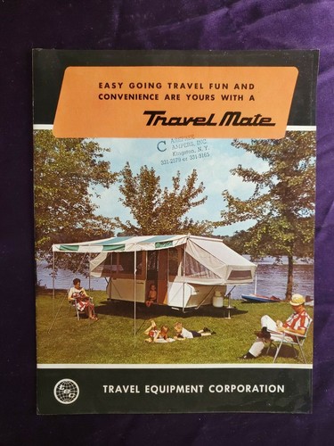 RARE 1966 TRAVEL MATE CAMP MATE TEC POP UP CAMPER SALES BROCHURE | eBay