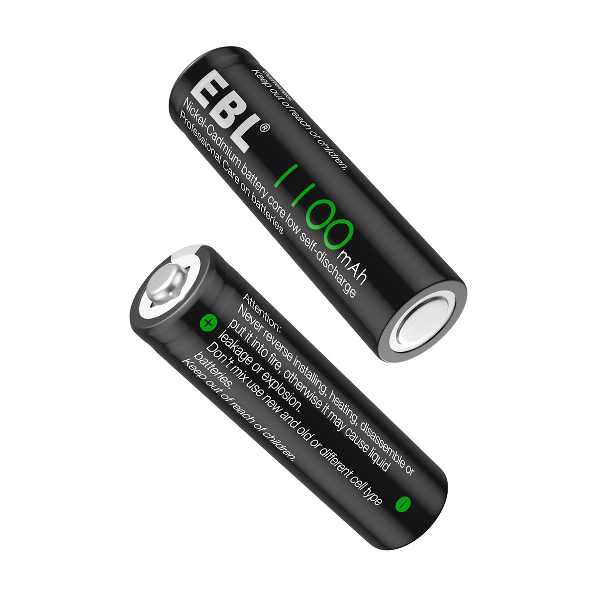 24x AA Rechargeable Batteries 1100mAh 1.2v for Garden Solar Ni-Cd LED ...