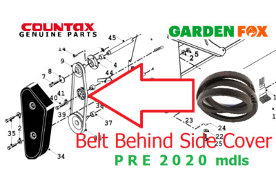 Countax C350 MINI Series Sweeper BRUSH DRIVE BELT (Behind side Cover ...
