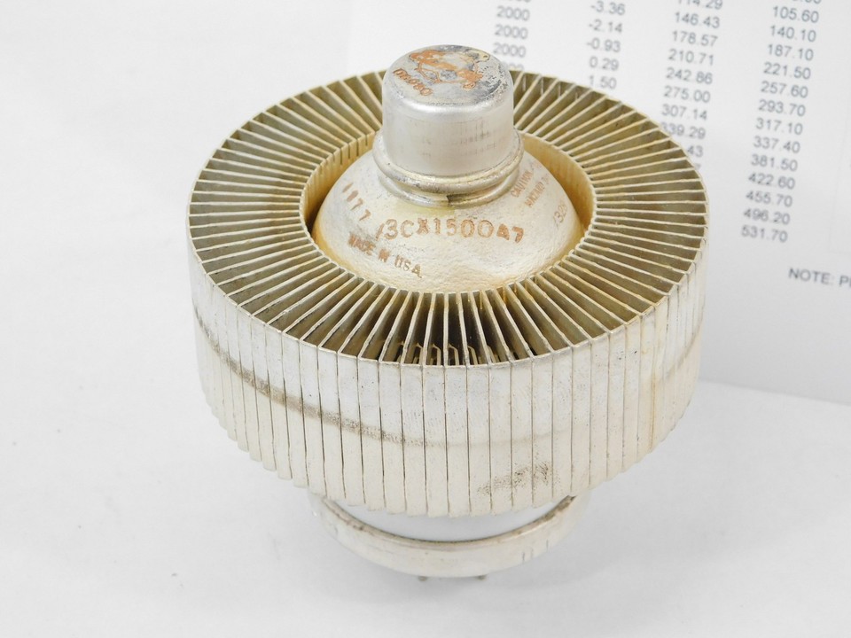 Eimac 8877 3CX1500A7 RF Transmitting Tube (tests as NOS+, includes test ...