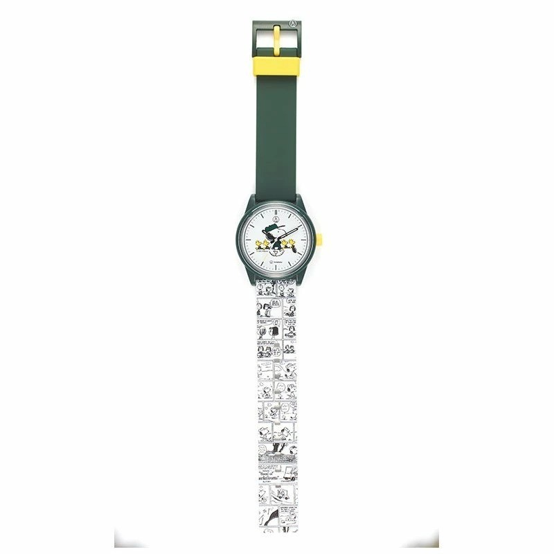 CITIZEN Q&Q Snoopy Woodstock Peanuts Golf Watch R02A-510VK Green Solar ...