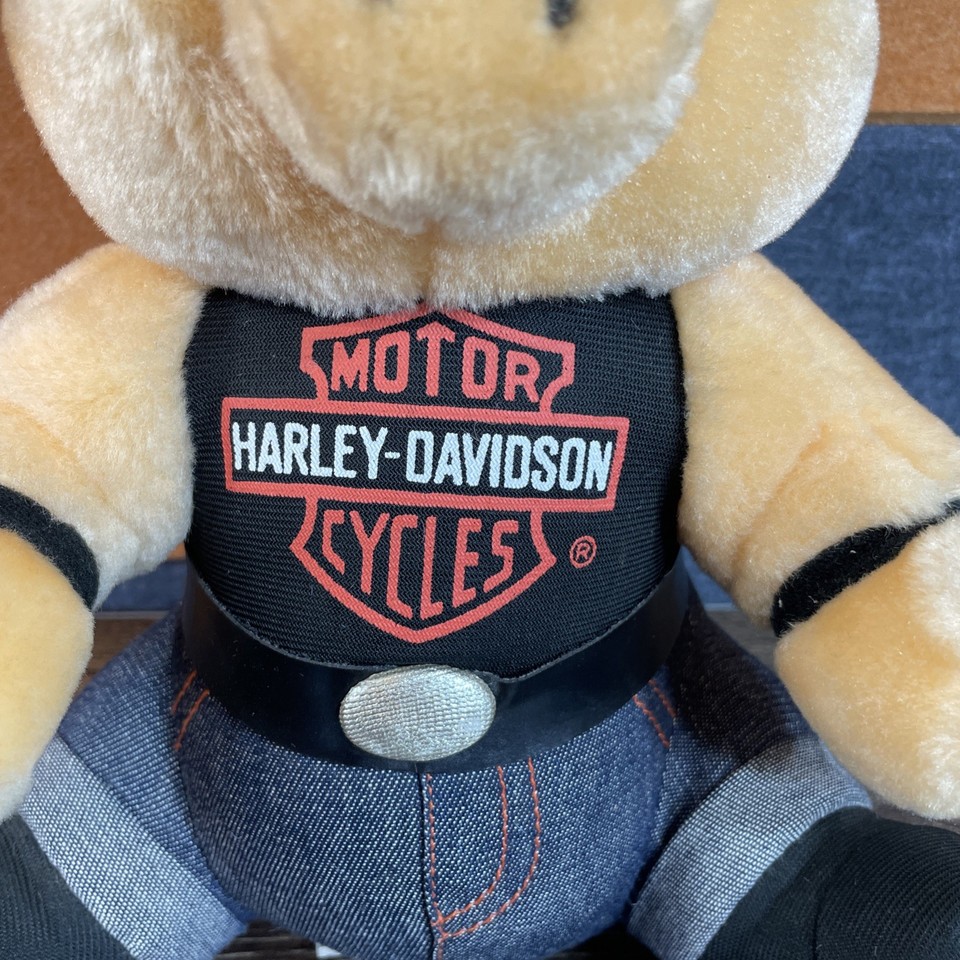 Vtg Harley Davidson Motorcycles Hog Pig Stuffed Animal Plush Toy Biker ...