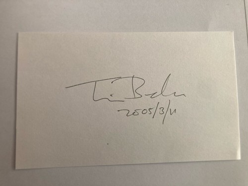 Tim Berners-Lee Autographed Index Card - Founder Of The Internet | eBay