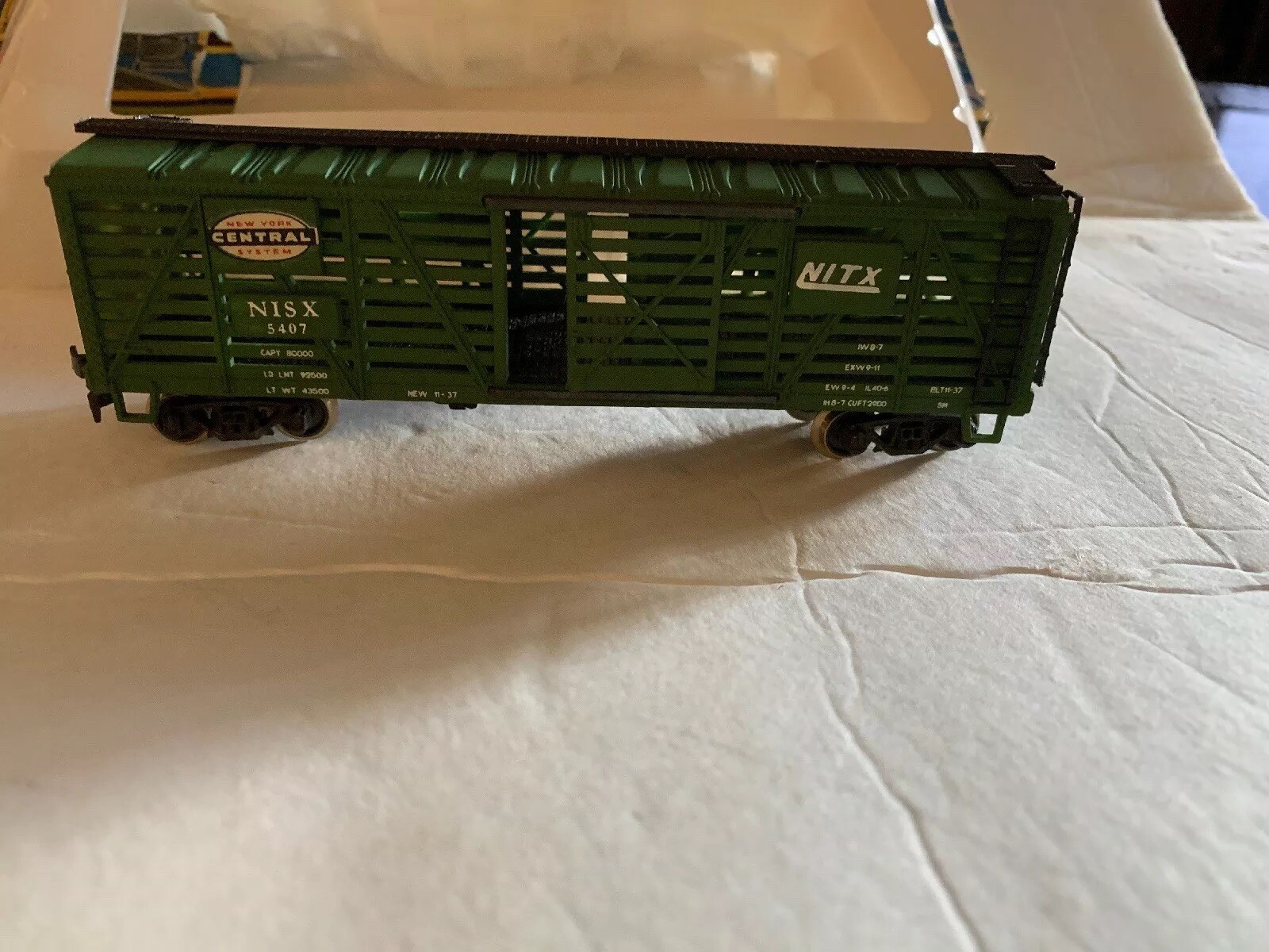 AHM New York Central Stock Car Road NISX 5407 HO | eBay